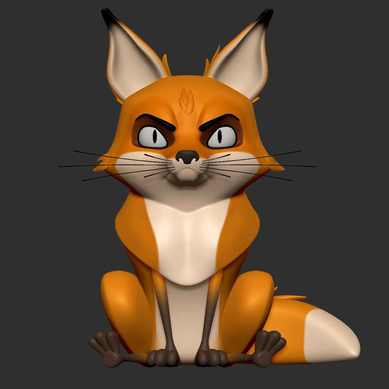 Learn How To Sculpt a Stylized Fox - Follygon