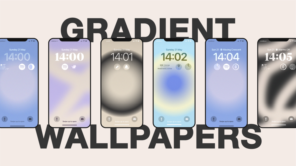 Gradient Colour Wallpapers for iPhone and Android | Aura Radial Gradient Backgrounds