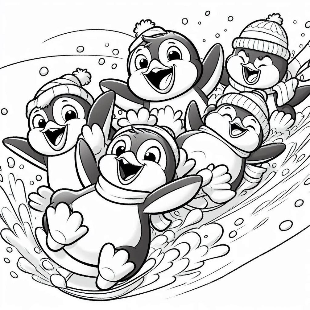 The Brave Little Penguin Coloring Book – Arctic Animals Kids ...