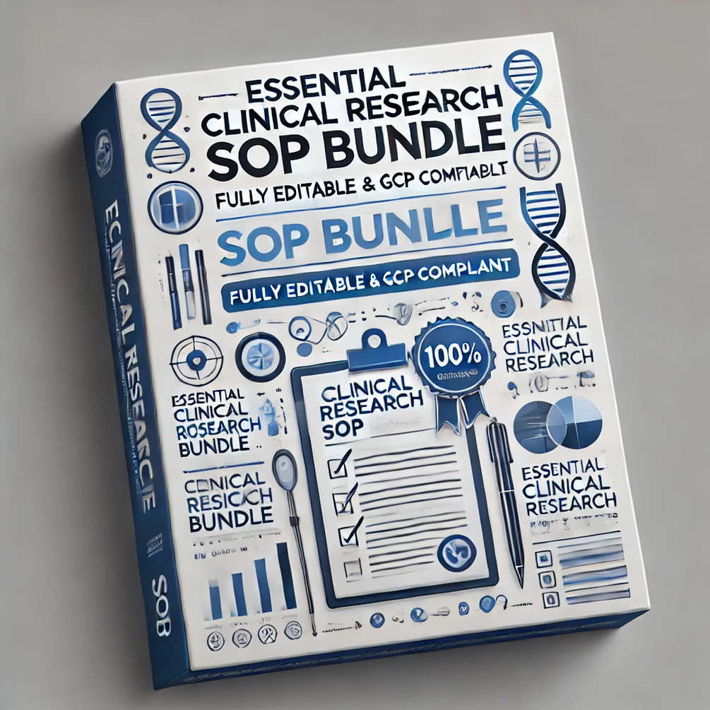 Essential Clinical Research SOP Bundle – Fully Editable & GCP Compliant