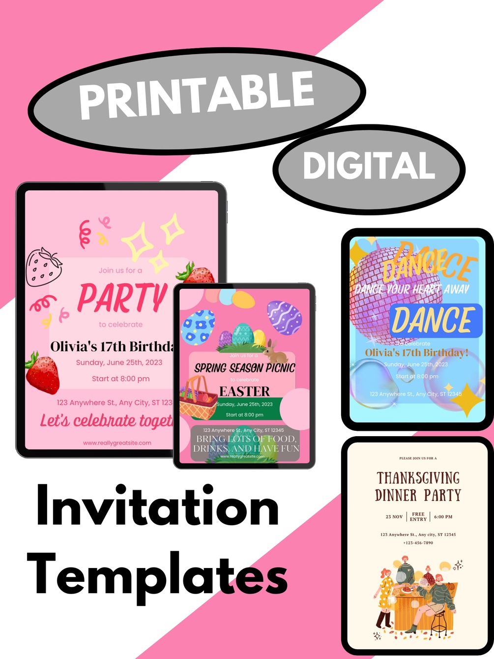 PLR 15+ Invitation Templates