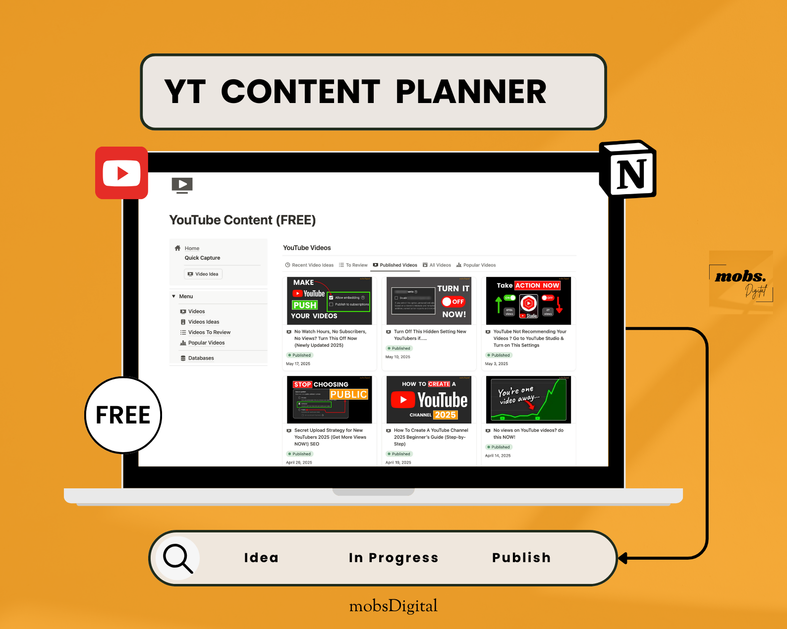 YouTube Content Planner