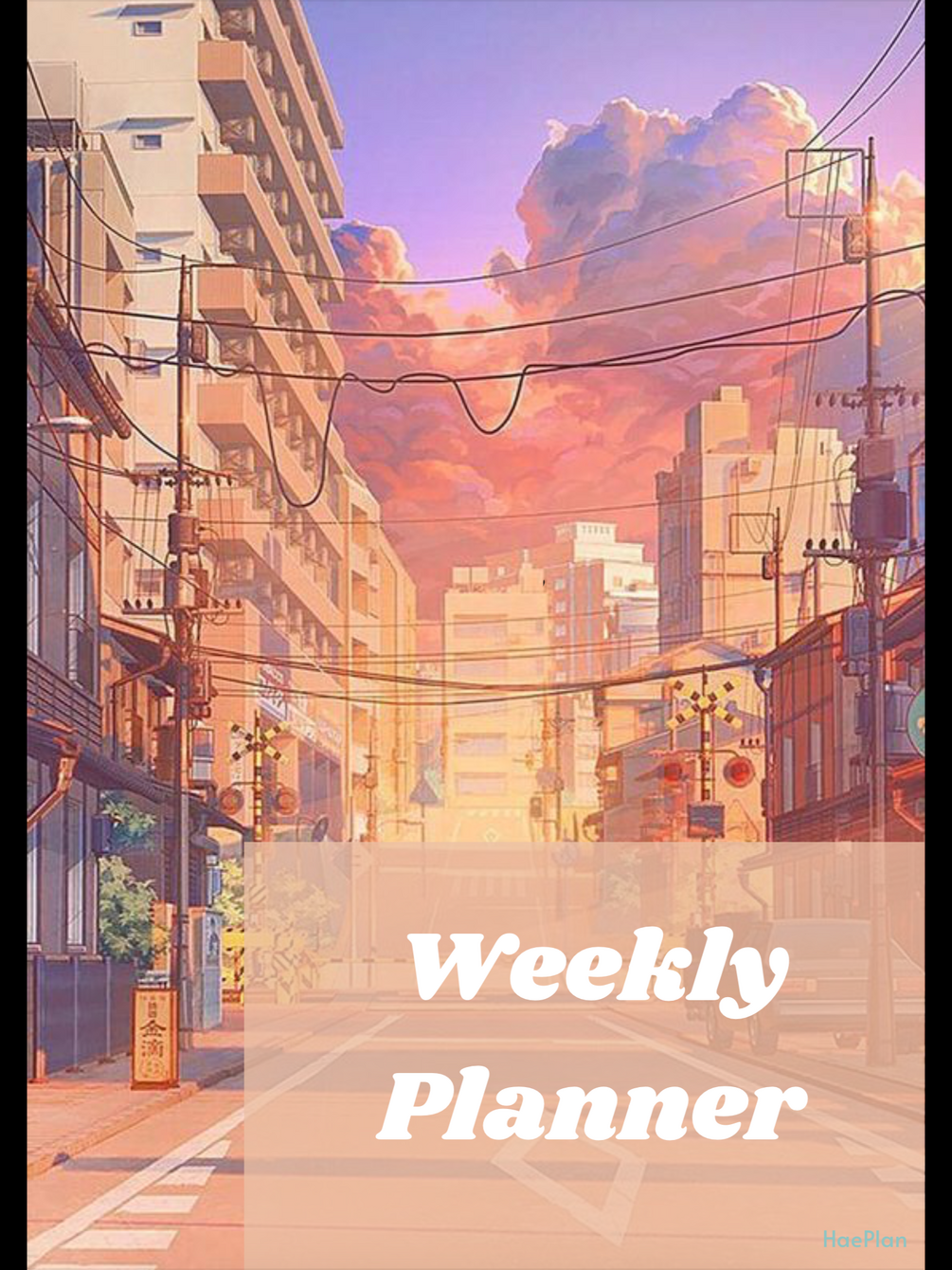 Weekly Planner (Animated Landscape Edition)