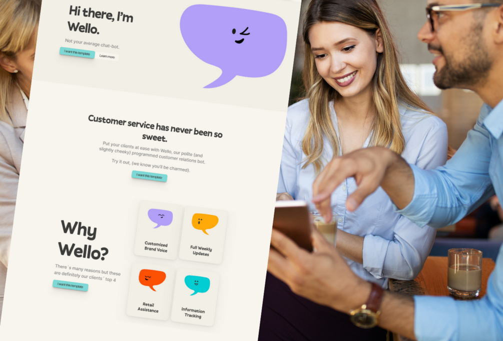 15% off Bundle Wello- A Framer template + brand kit for a sweet brand