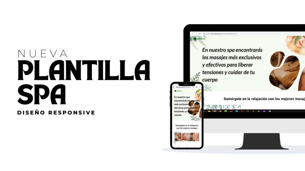 web design, or template for spa. for gogle site | Ofrece tus servicios ...