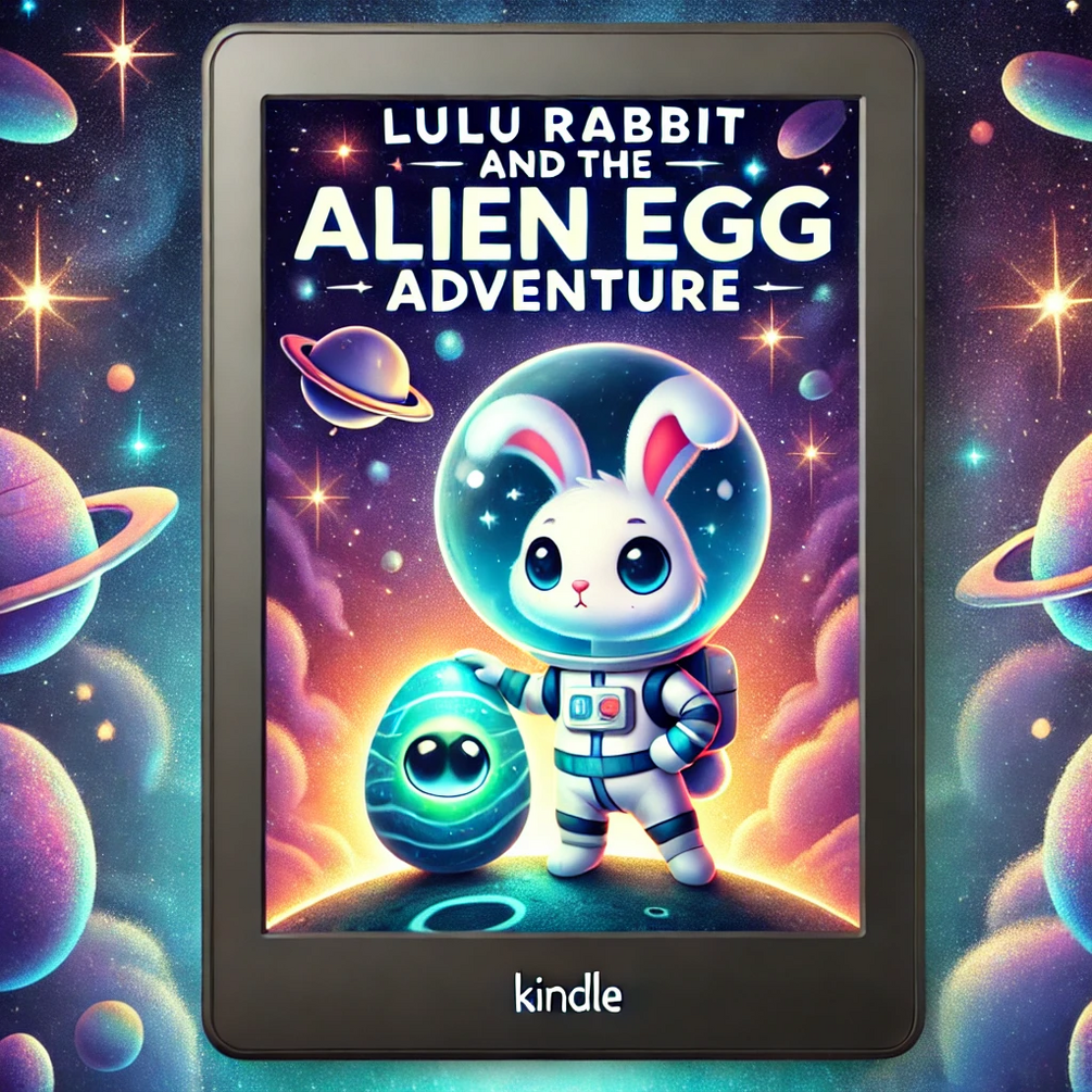 "Lulu Rabbit and the Alien Egg Adventure – A Fun Space Story for Kids!"