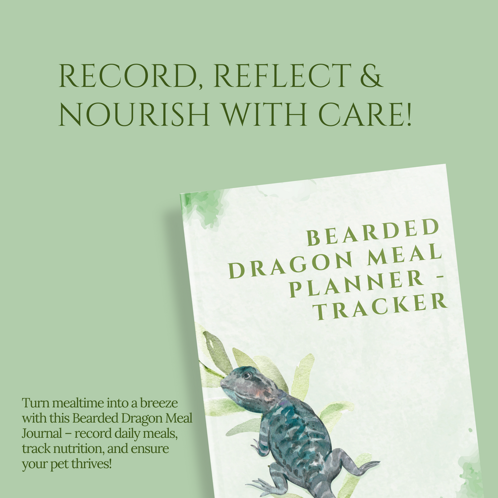 Bearded Dragon Meal Planner | Feeding Tracker | Daily & Weekly Food ...