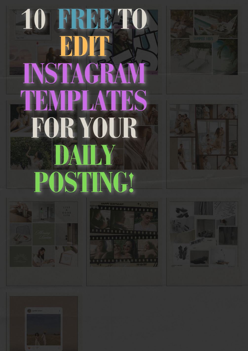 FREE Media Kit + IG Templates Bundle