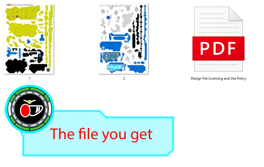 Zero Two Progrise Key Papercraft (Template file + Pdo file)