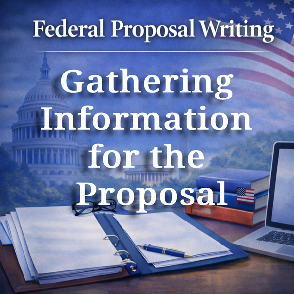 Federal Proposal Writing Video Course | Chapter 1 Bundle | Proposal ...
