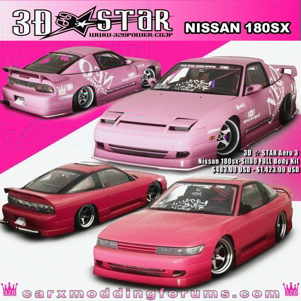 180sx\sil80 326POWER 3D ☆ STAR Aero 3 (KNPP+KNCO)
