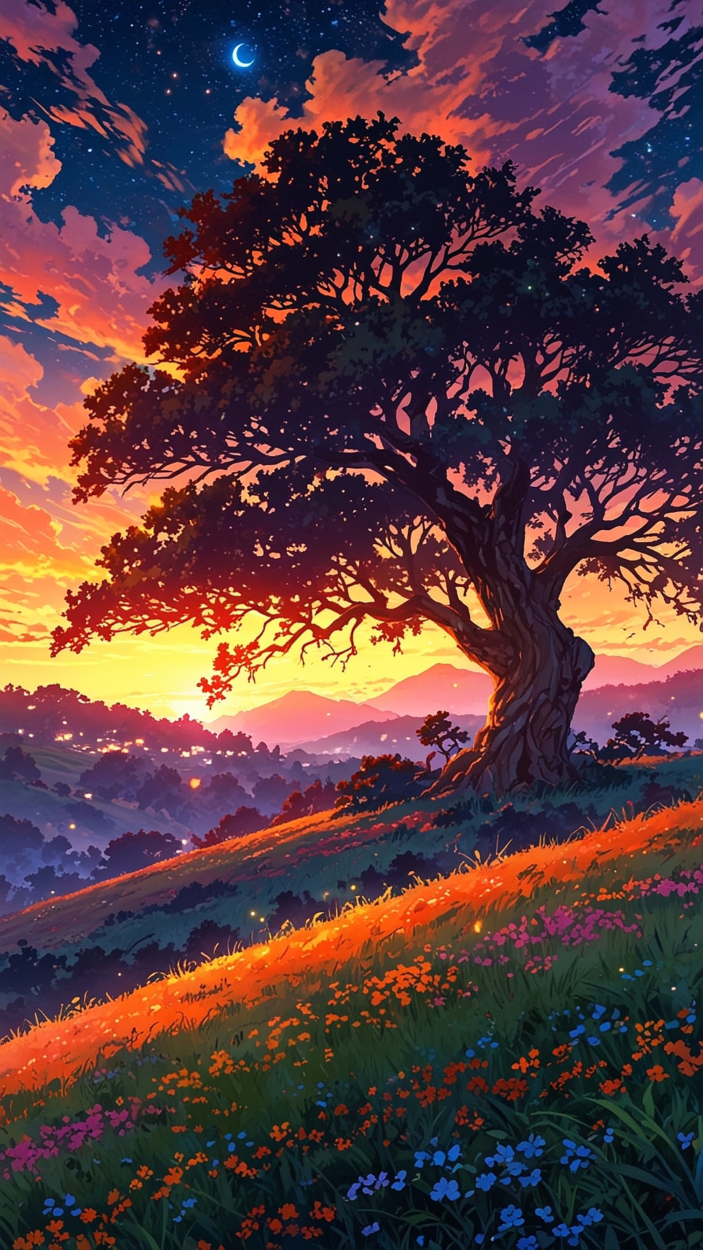 Serenade of the Twilight Tree (Wallpaper)