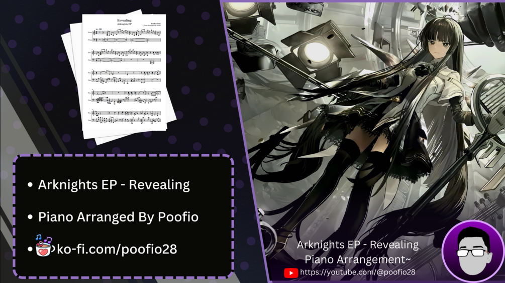 🎹 [ FREE Sheet ] MIDI for Piano | Arknights EP - "Revealing"