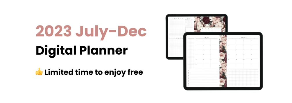 2023 July-Dec Digital Planner [Limited Time Offer]