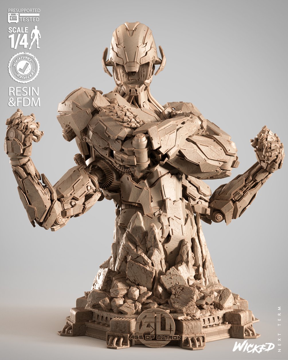 Wicked Marvel June 2025 Term Ultron 2025 Portrait Bust: Tested and ...