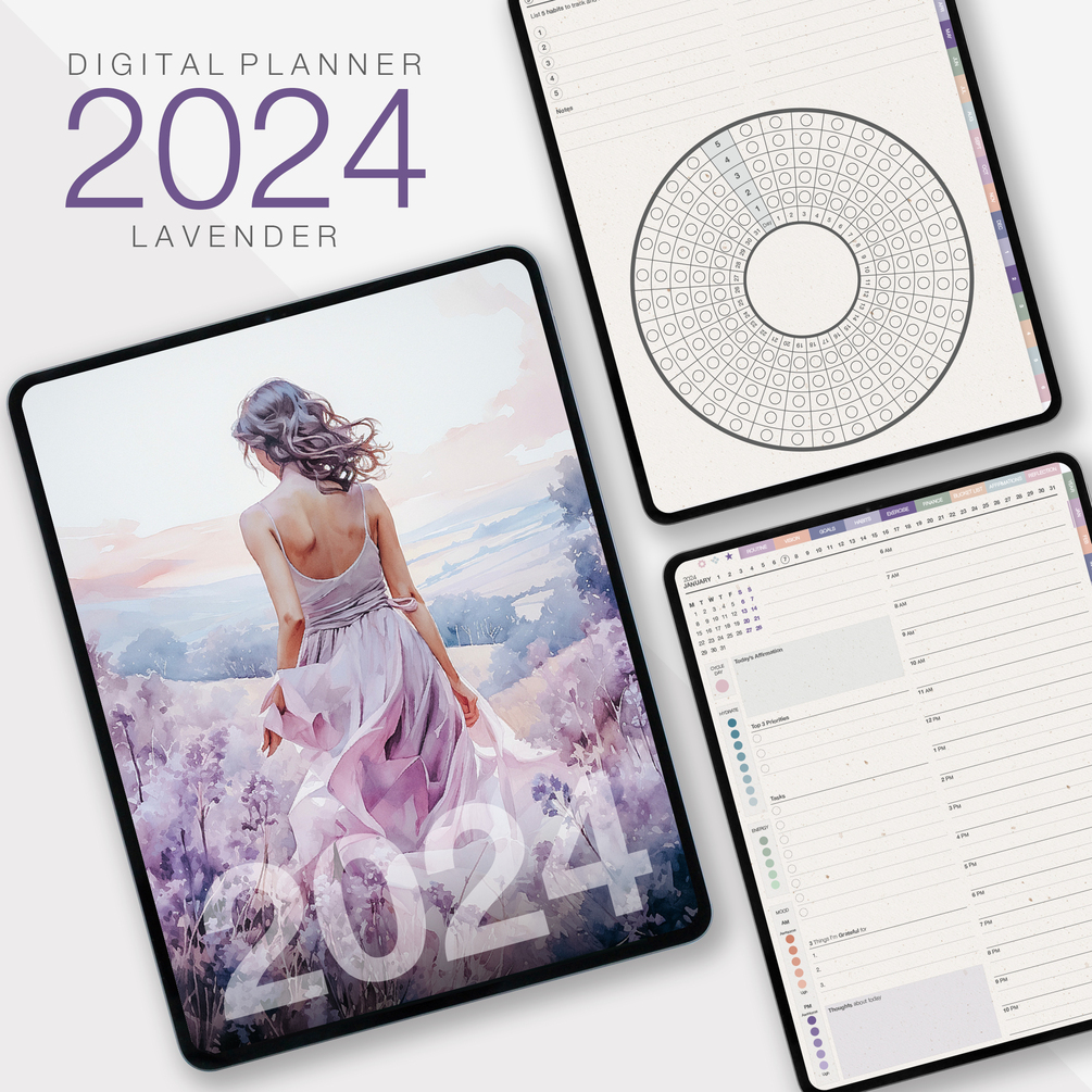 2024 Digital Planner - Lavender
