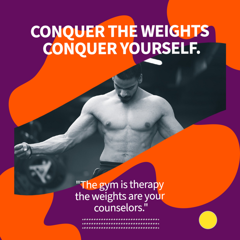 100 Fitness and Gym motivation PSD + PNG format temples