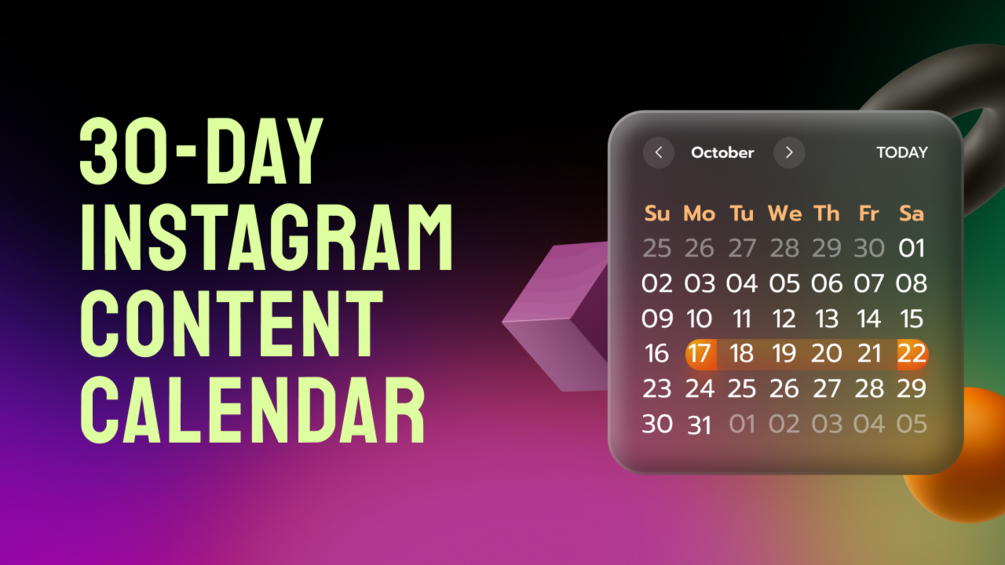 30-Day Instagram Content Calendar for Small Businesses