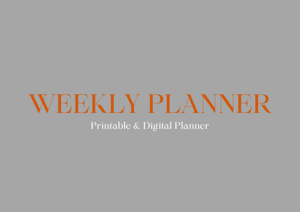 WEEKLY PLANNER