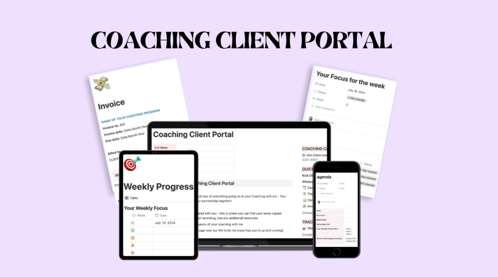 Coaching Client Portal