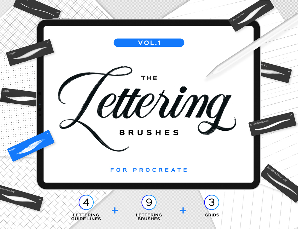 LETTERING BRUSHES VOL.1