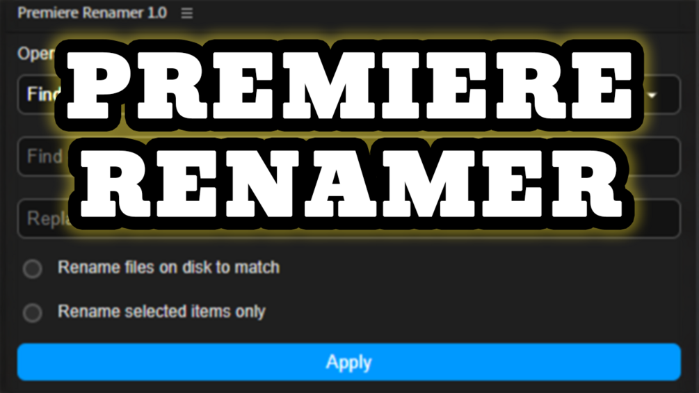Premiere Renamer (Batch File Renamer)