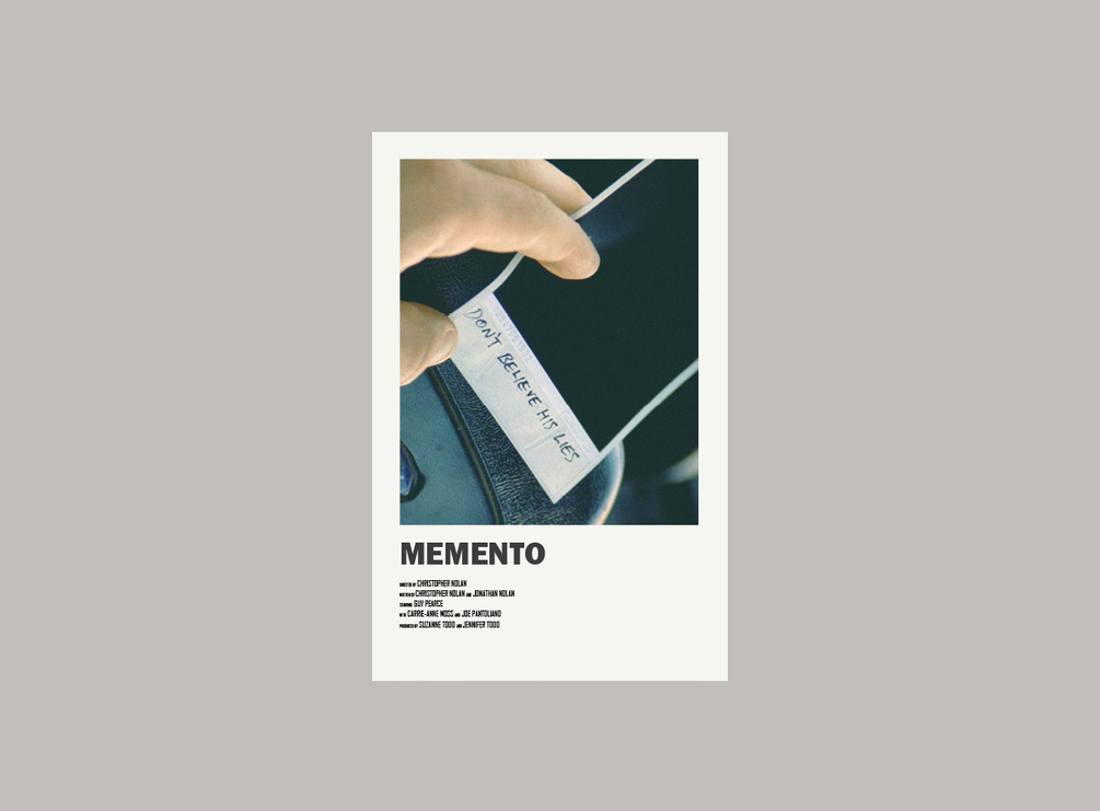 Minimalist Memento Poster Digital Copy