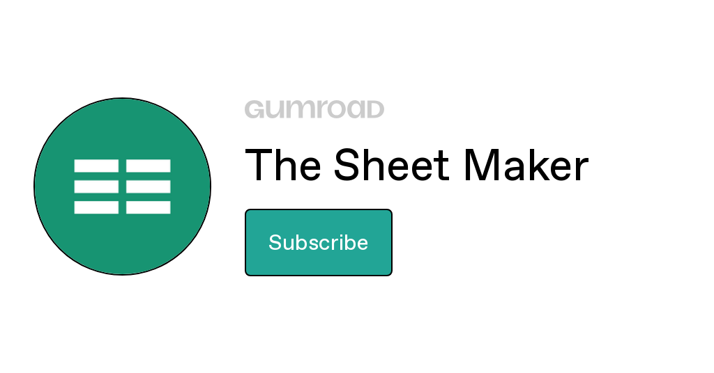 The Sheet Maker