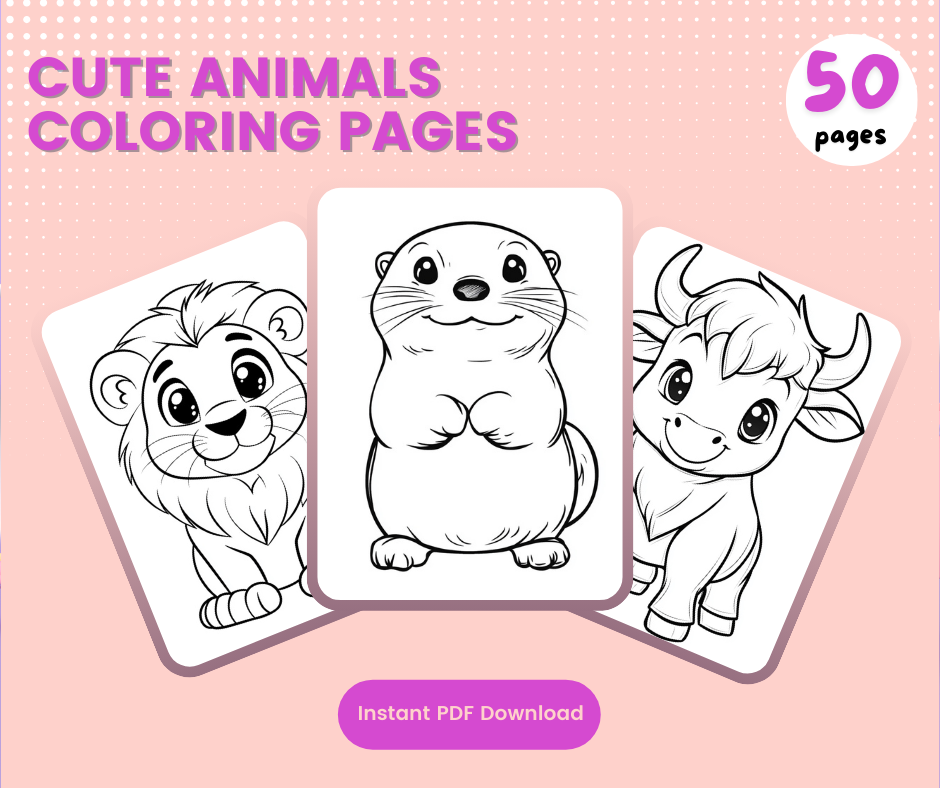 Cute Animals Coloring pages