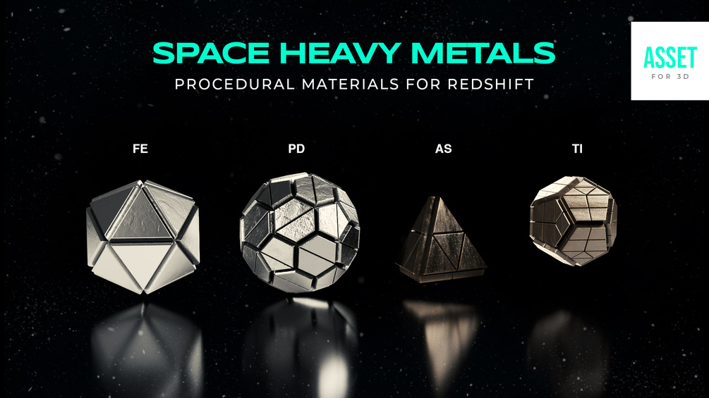 Heavy metals of space - Procedural Redshift Material