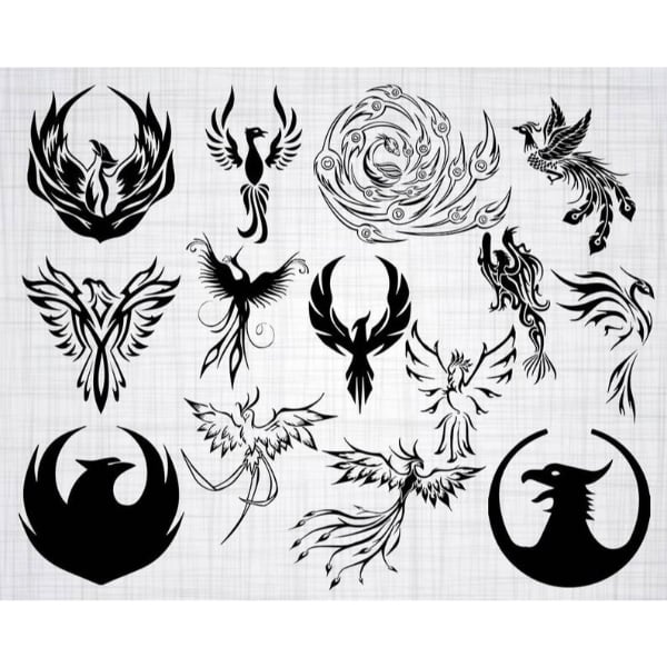 Phoenix SVG Bundle, Phoenix SVG, Phoenix Clipart, Cut Files For ...