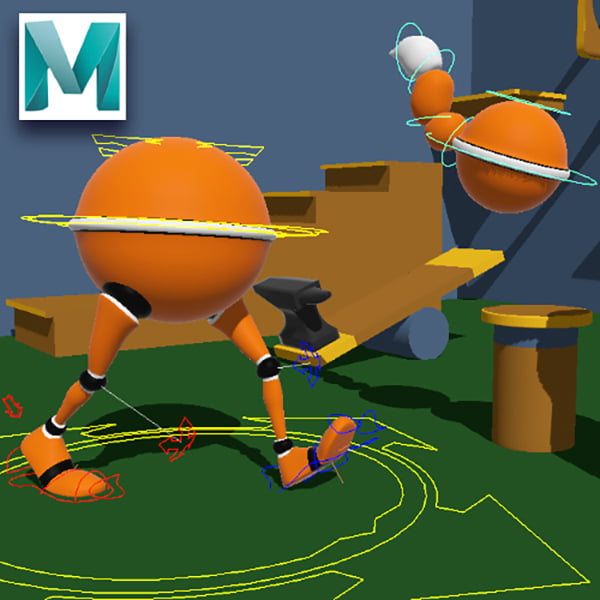 Squirrel and Ball Walker Rig - Autodesk Maya