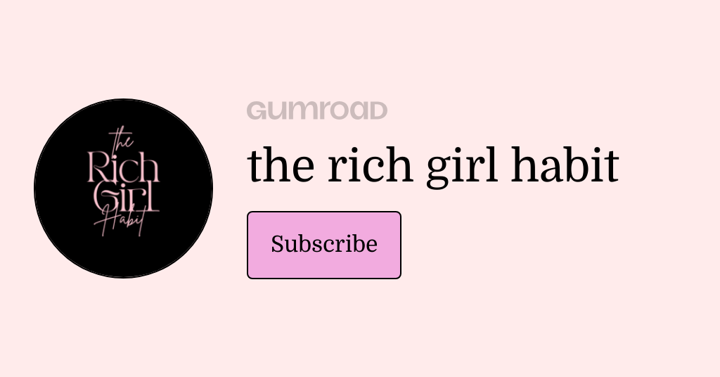 the rich girl habit