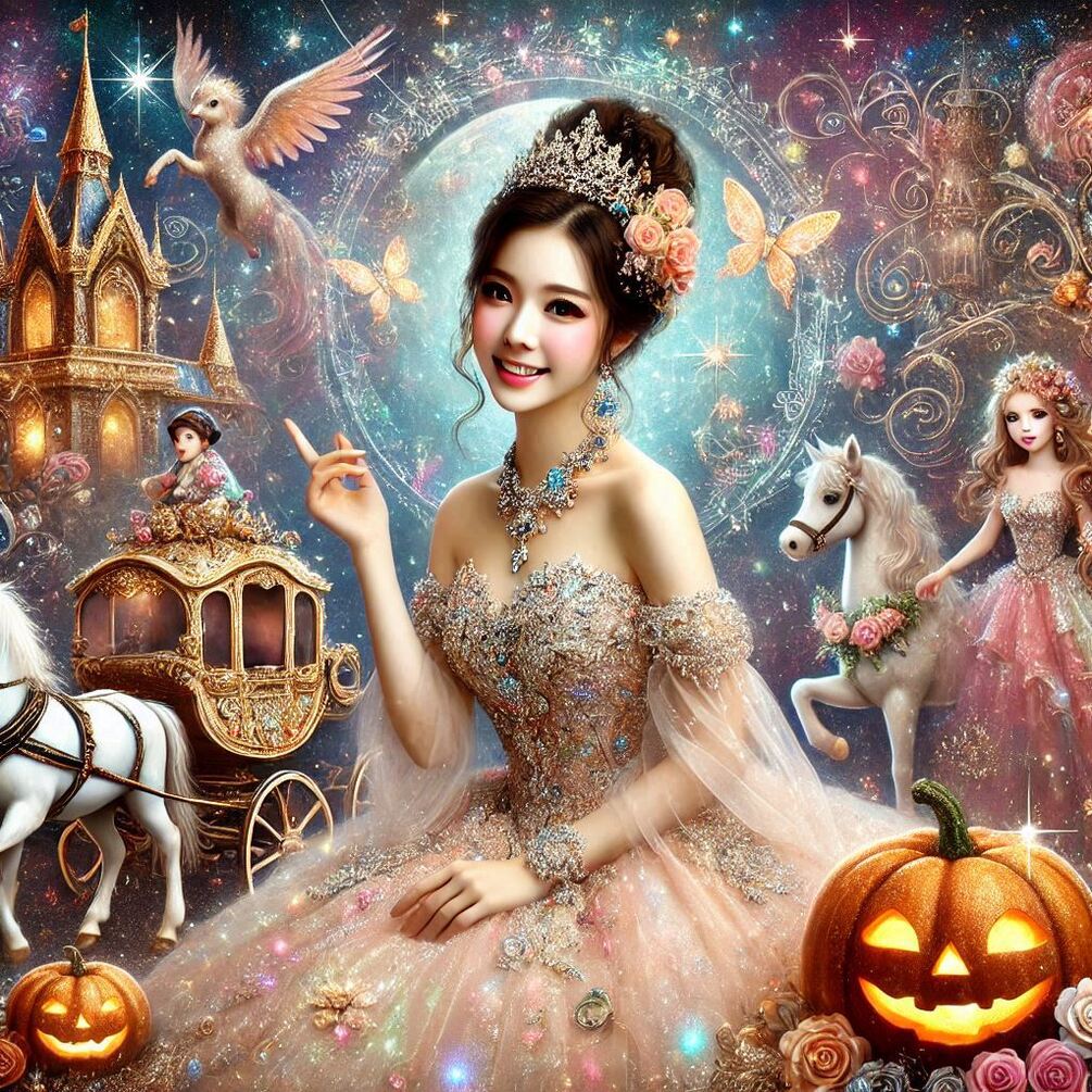 🌟Modern Cinderella: A Captivating AI Portrait👠