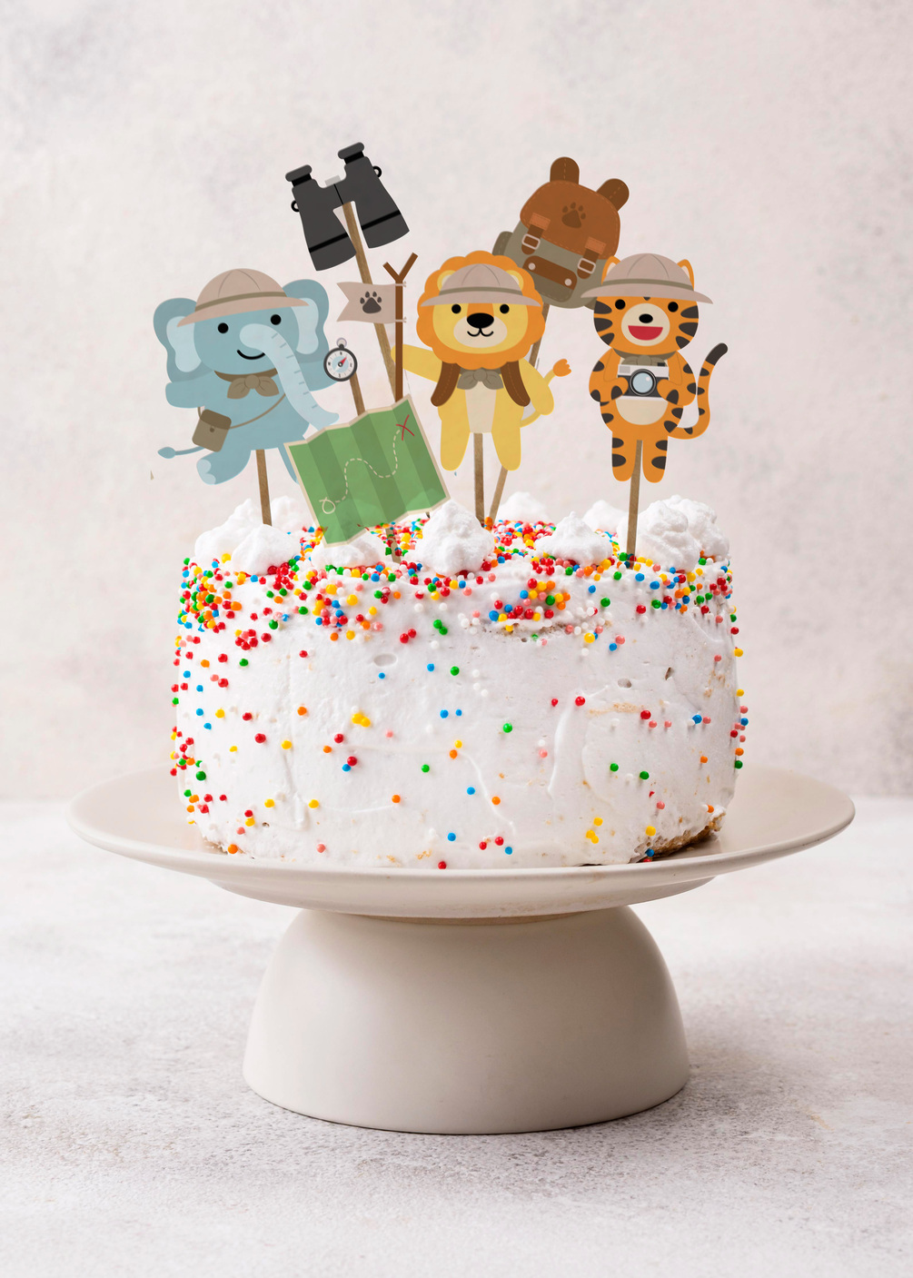Safari Printable Cake Toppers for Birthday Party