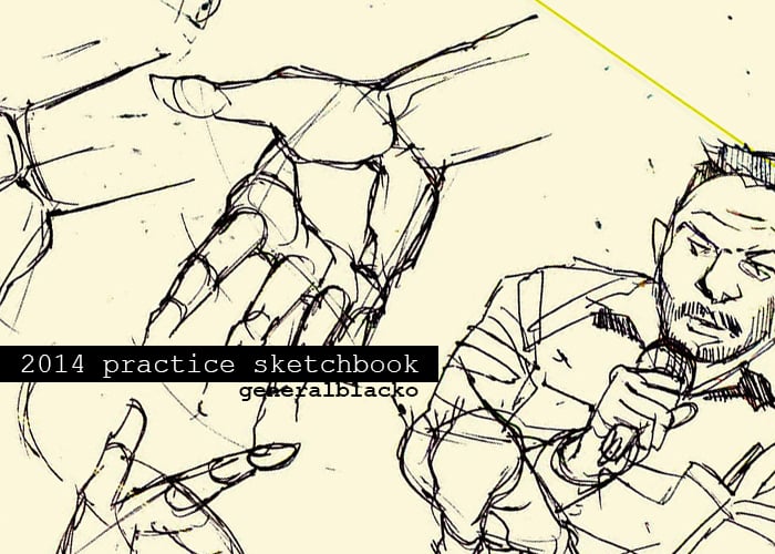 Practice sketchbook (2014), free!