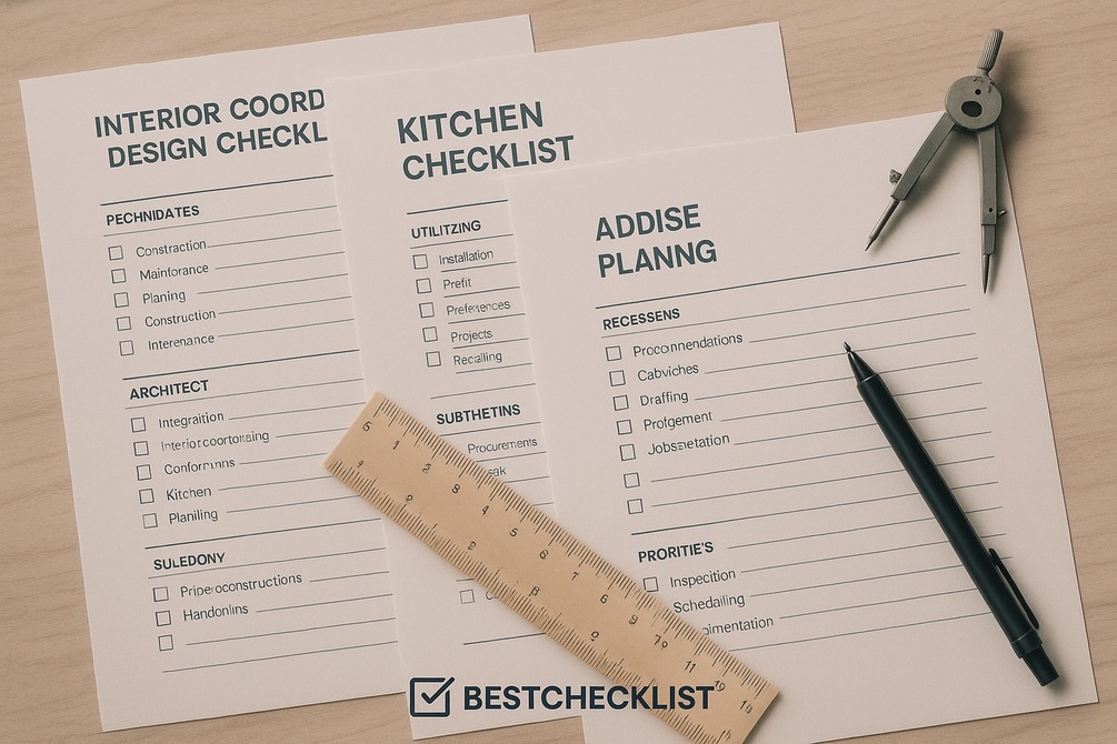 Kitchen Design Checklist | For Hotel Projects