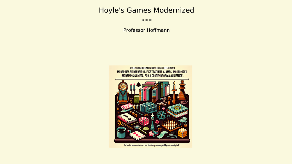 Hoyle's Games Modernized