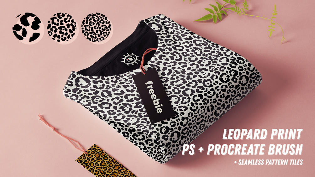 Leopard Print Brush: PS + Procreate & Seamless Pattern Tiles