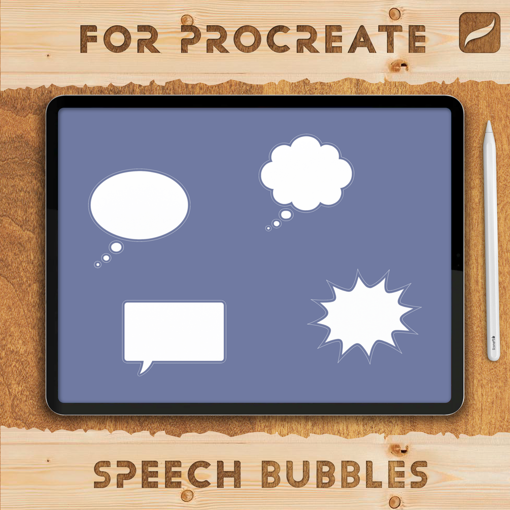 Free Speech Bubble Brushes for Procreate