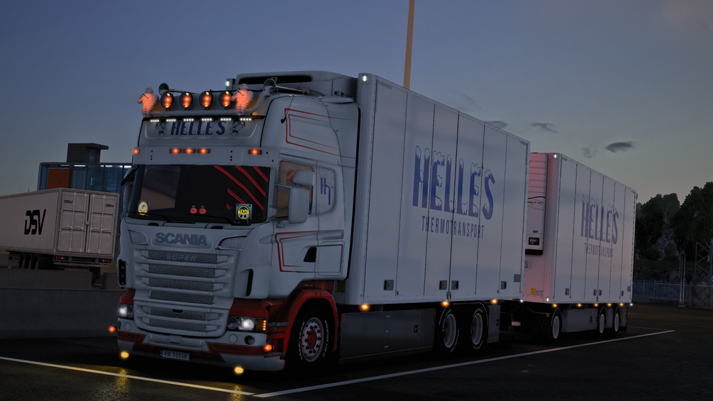 Helle's bil och slep