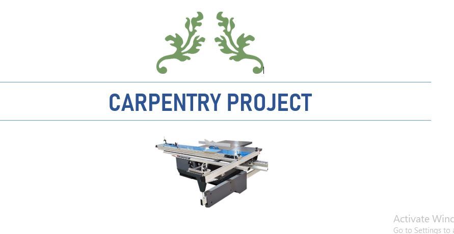 Carpentry project business plan