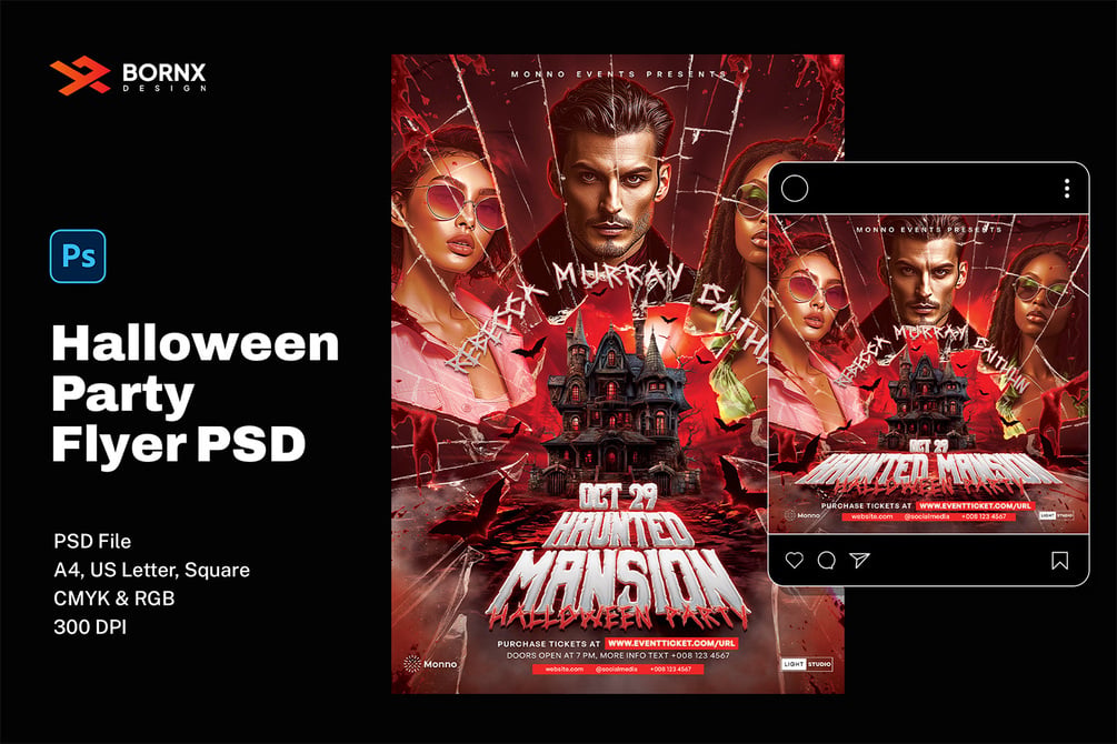 Halloween Party Flyer Template
