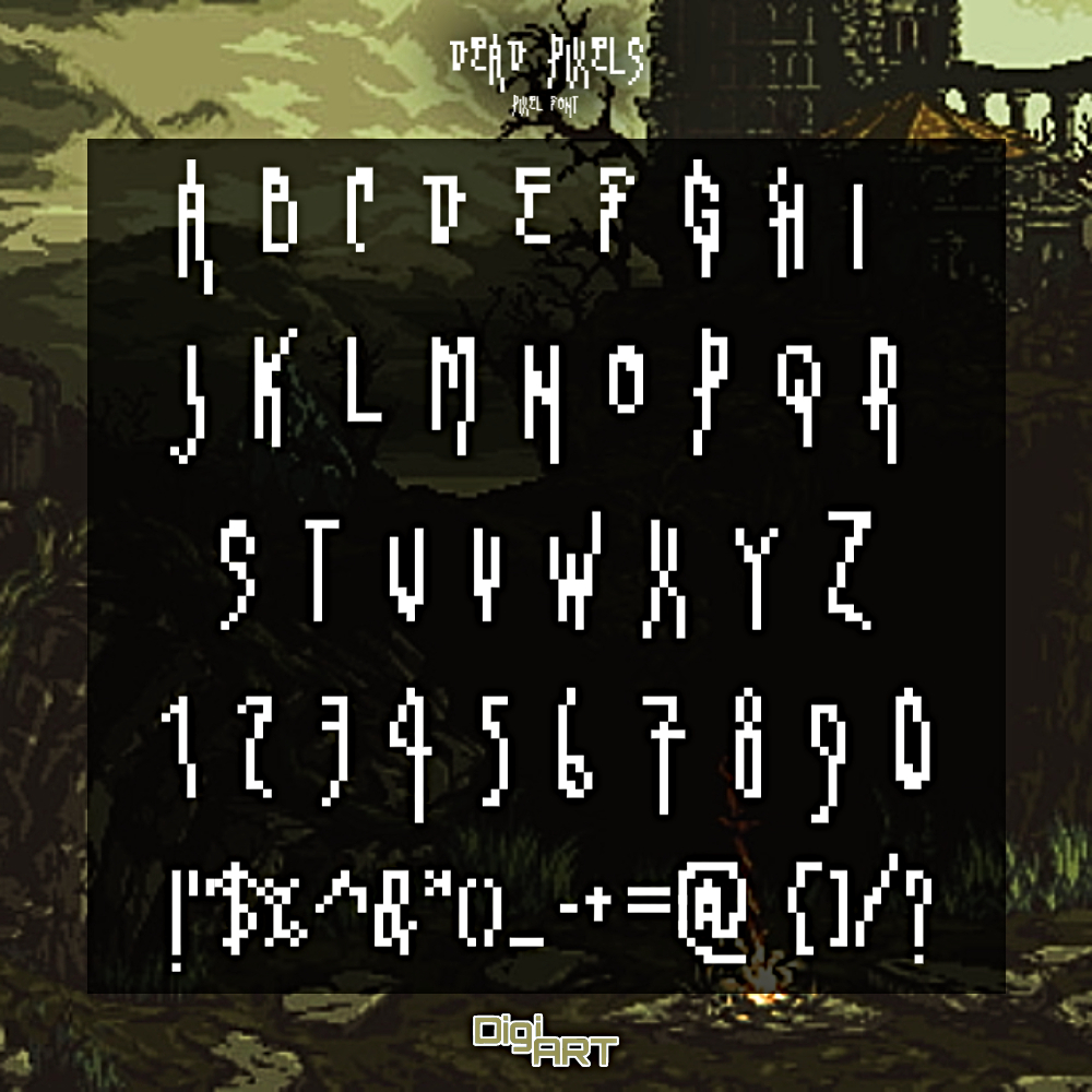 "Dead Pixels" Pixel Font