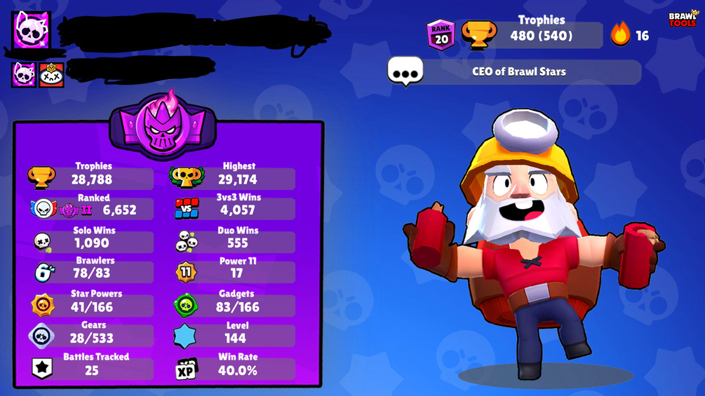 OP Brawl stars account 29 k with more than 70 brawlers and legendary skins