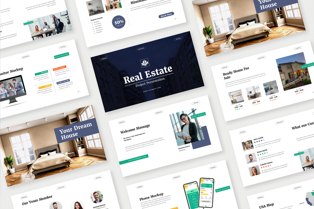 Creative Real Estate PowerPoint Presentation Template