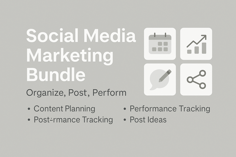 Social Media Marketing Bundle – Organize, Post, Perform