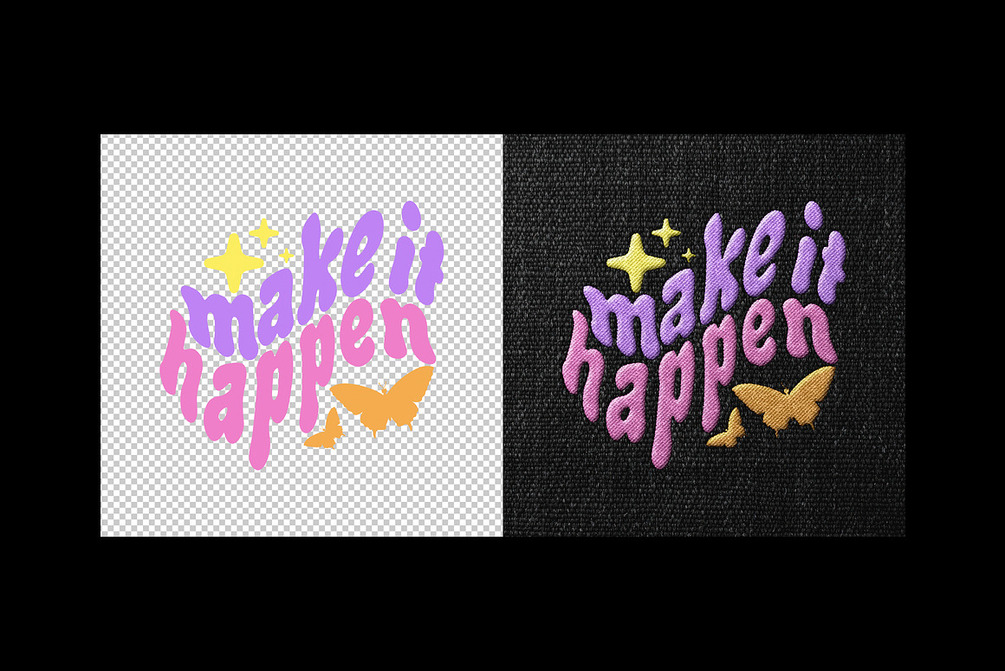Stitches Embroidery Logo Free Mockup
