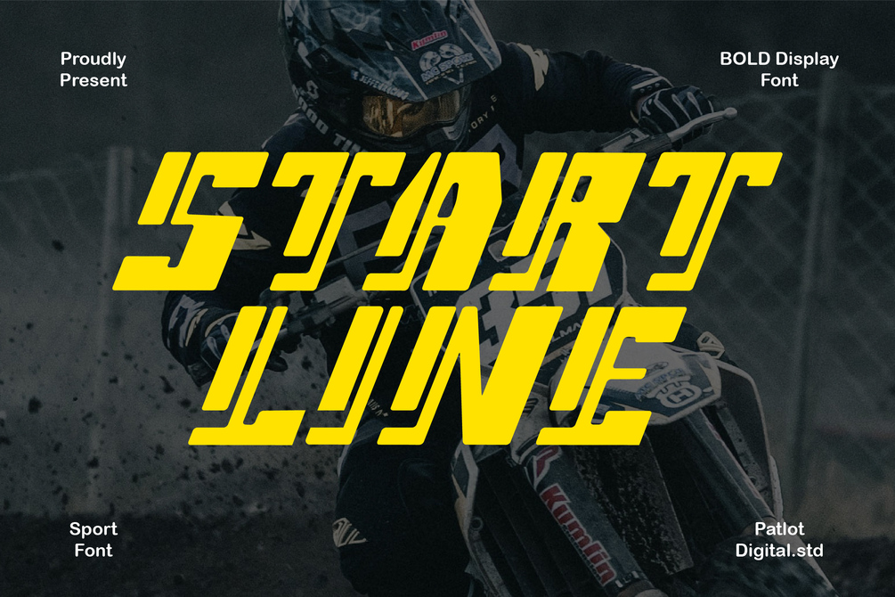 Start Line Font || Sport display fonts