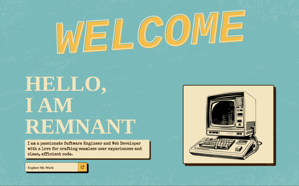 Retro-Archive Portfolio Template